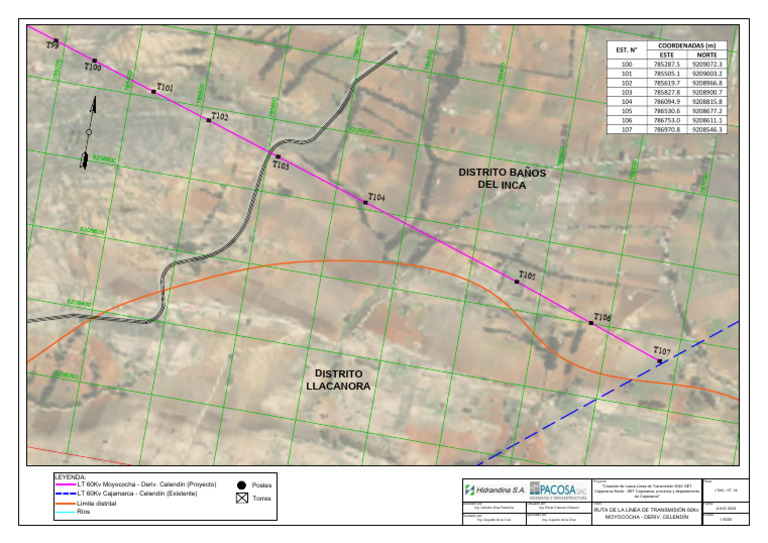 Ruta LT 60Kv Moyococha - Deriv - Celendín-6 | PDF