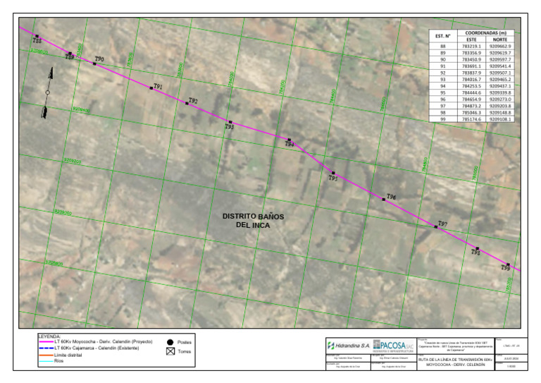 Ruta LT 60Kv Moyococha - Deriv - Celendín-5 | PDF