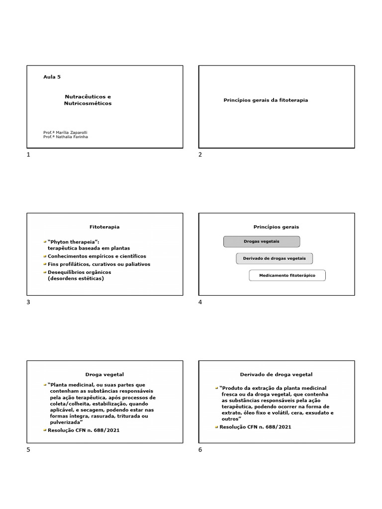 Slides Aula 5 Nutraceuticos | PDF
