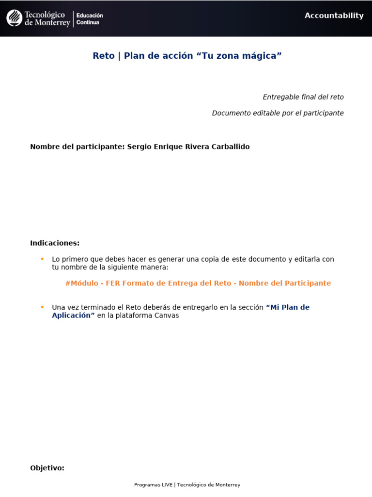 Modulo 3 - FER Formato de Entrega Del Reto - Sergio Rivera | PDF
