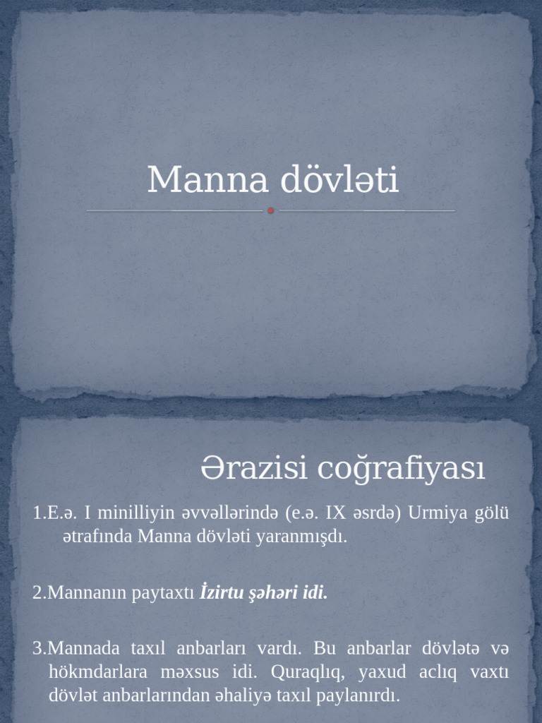Manna Dövləti | PDF