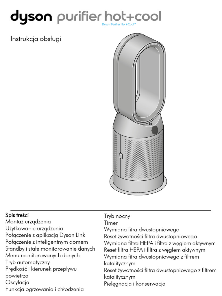 Dyson Purifier Hot Cool HP07-HP09-Instrukcja Obslugi PL | PDF