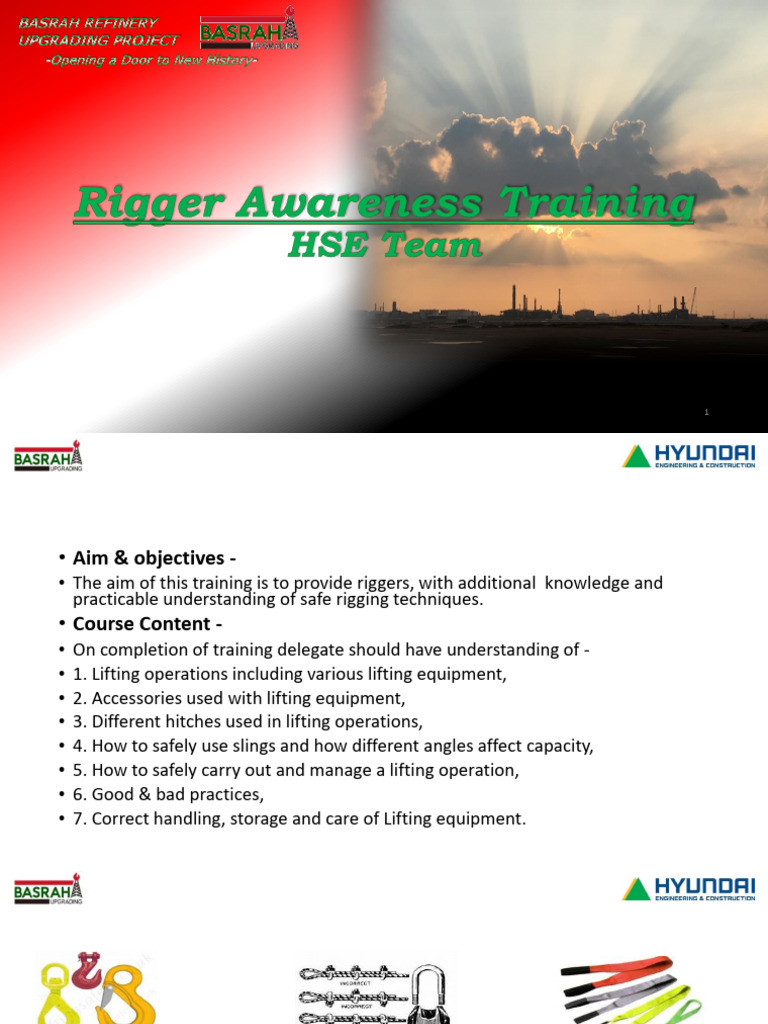 Rigger Awareness Training IBRU | PDF