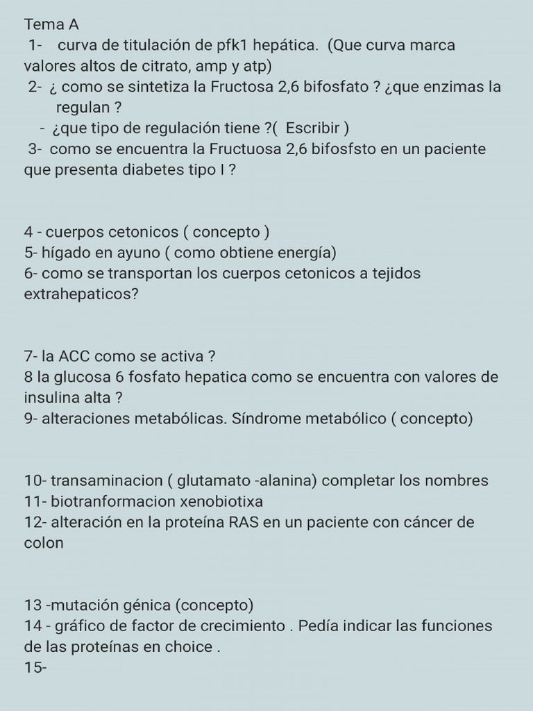 Bioqui Preguntas Integrador 1ºF | PDF
