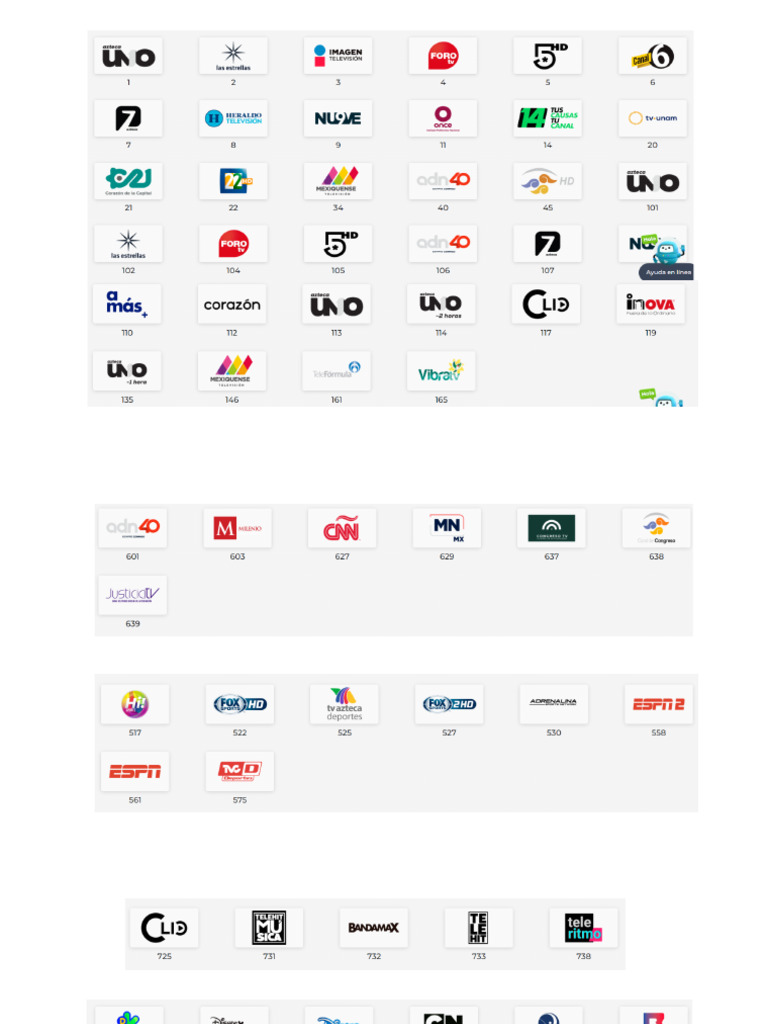 Canales Totalplay | PDF