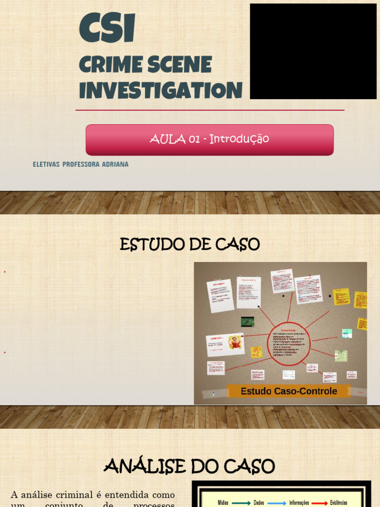 CSI - Crime Scene Investigation - AULA - 01 | PDF | Foreign Language ...