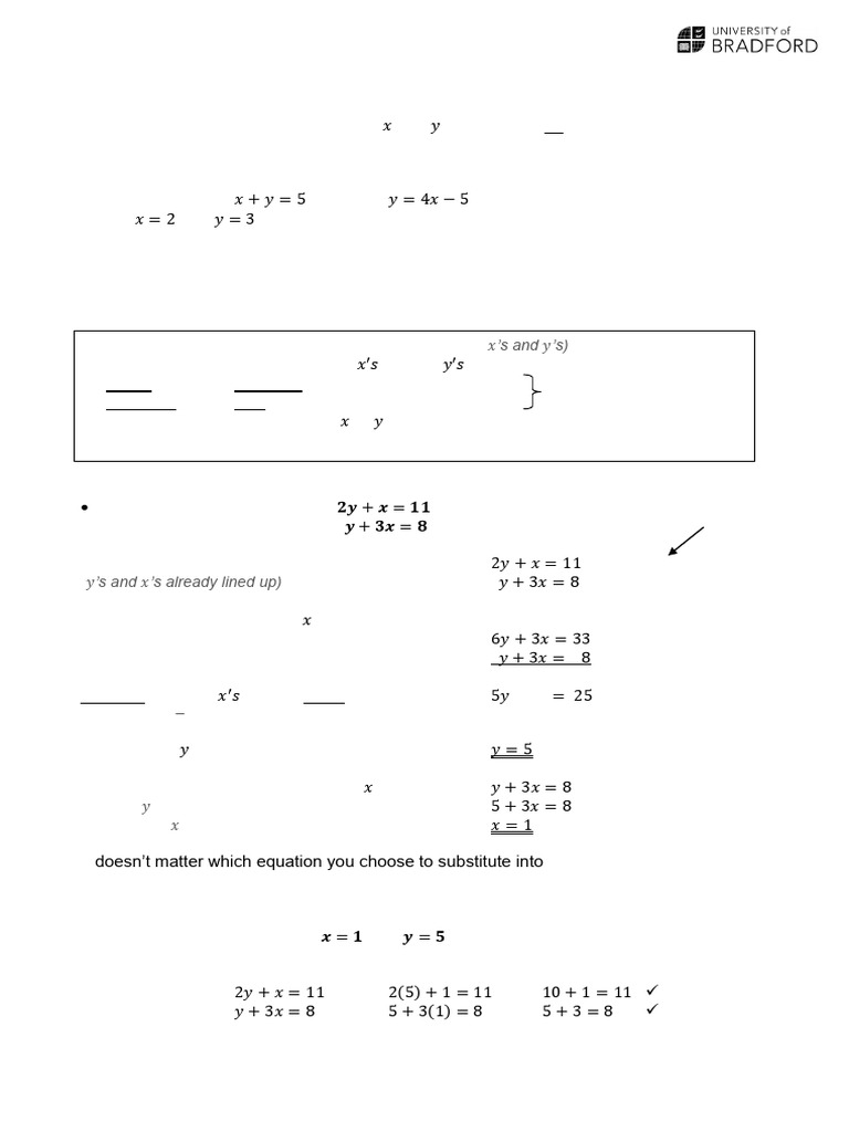Simultaneous Equations Teaching | PDF | Equations | Mathematics