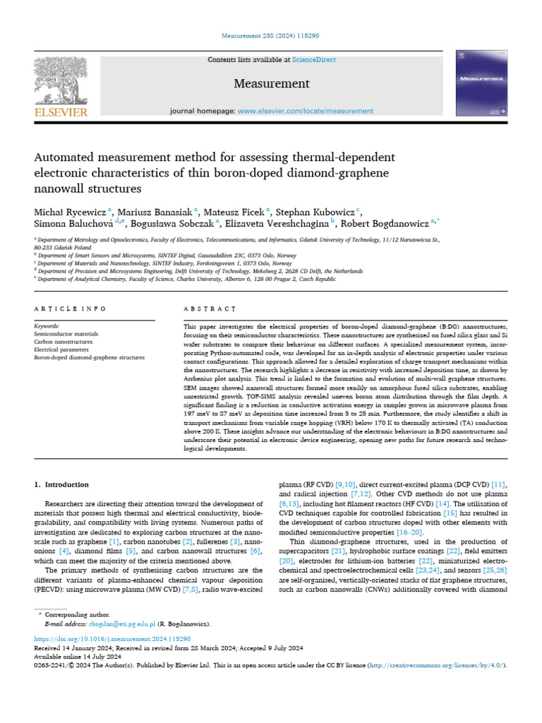 Automated Measurement Method For Assessing Thermal Dependent Elect ...