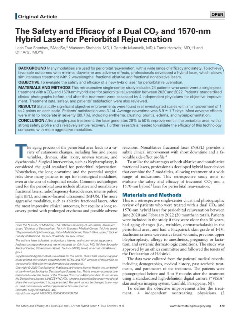 Shenhav Et Al. - 2022 - The Safety and Efficacy of A Dual CO2 and 1570 ...