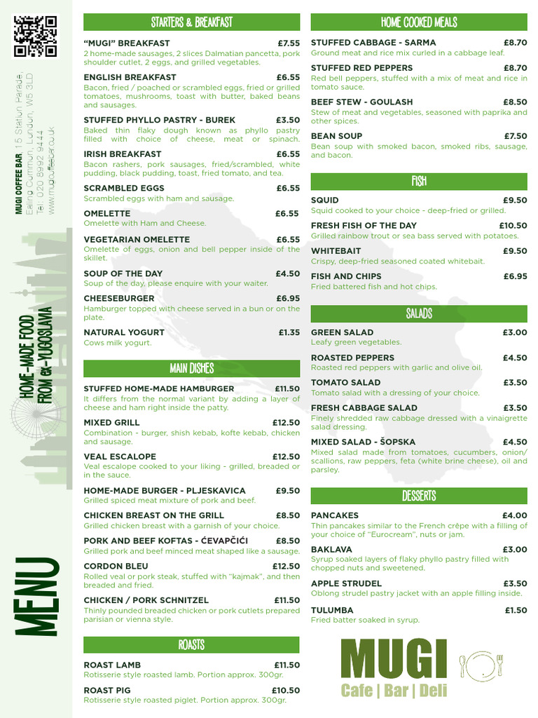 Mugi Menu 2019 en | PDF | Hamburgers | Sausage