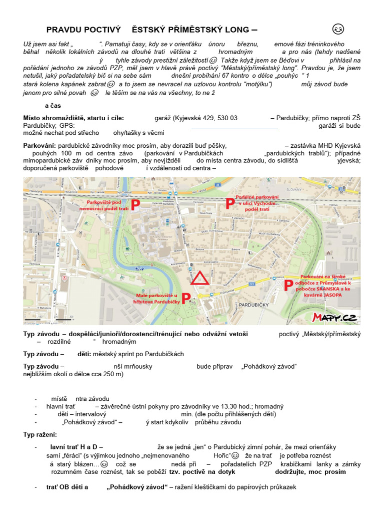 PZP Mestsky Long Bulletin No 1 | PDF