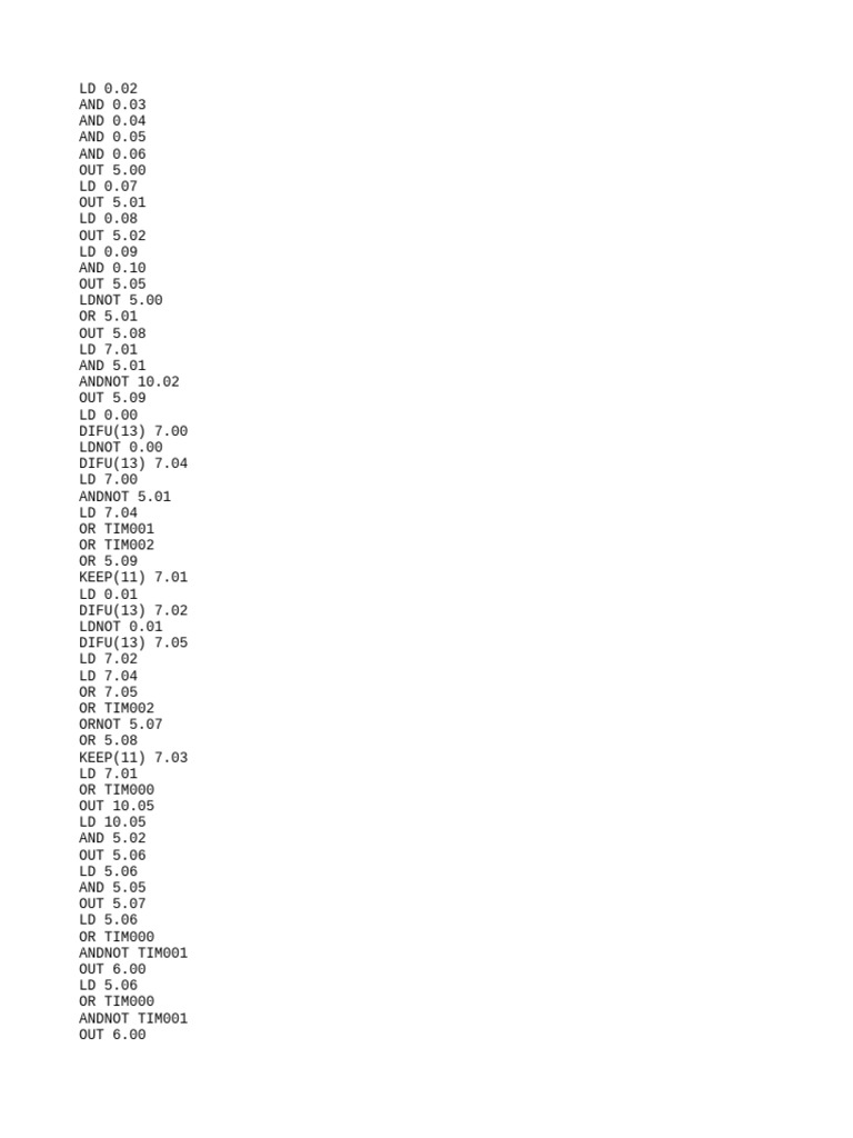 Structured Text Omron cpm1 | PDF