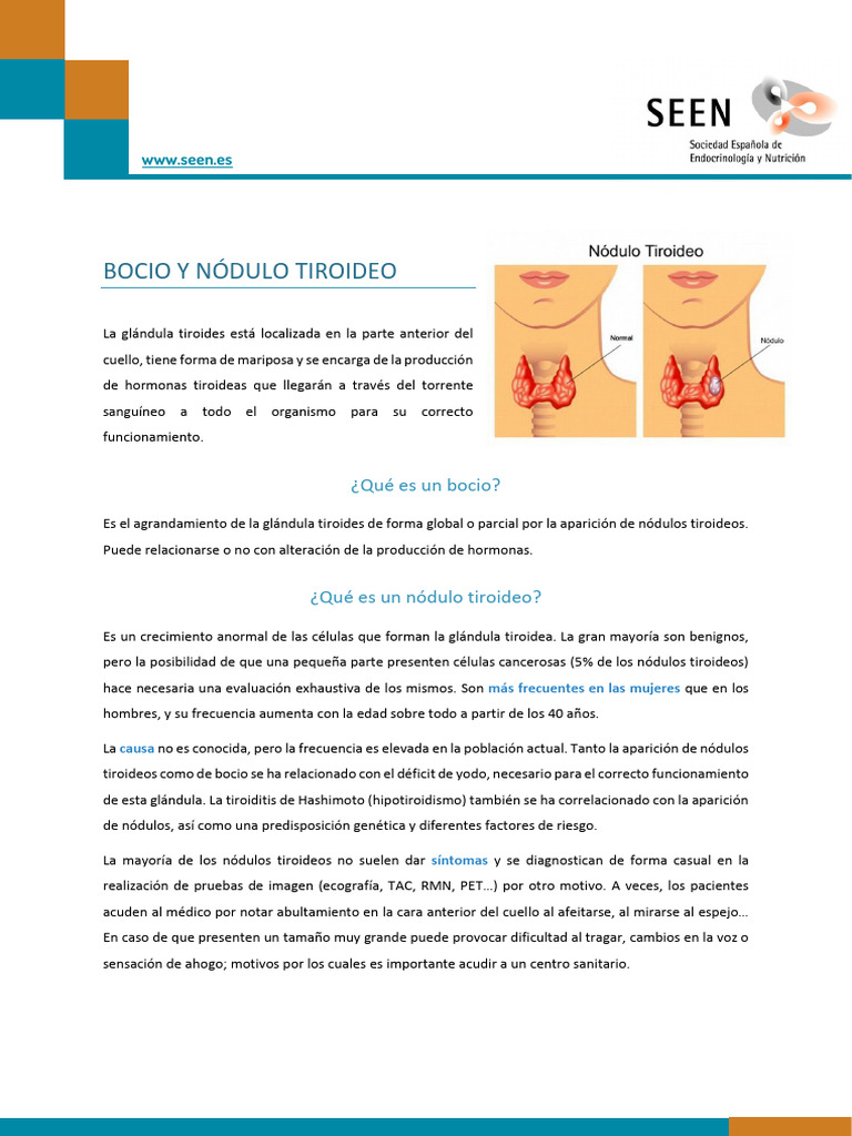 Nodulo Tiroideo | PDF | Tiroides | Salud y bienestar
