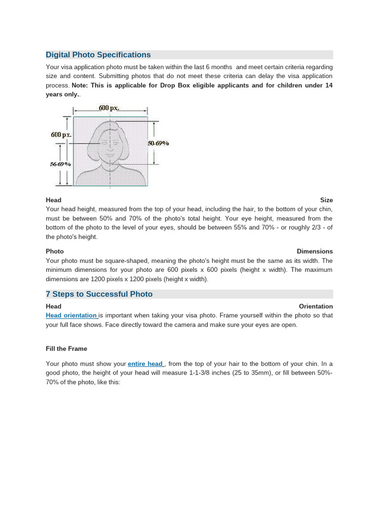 Digital Photo Specifications | PDF