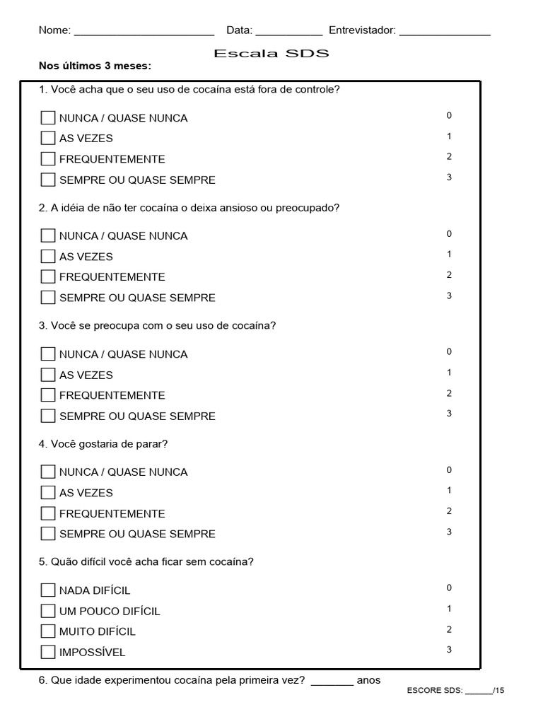 Escala SDS | PDF