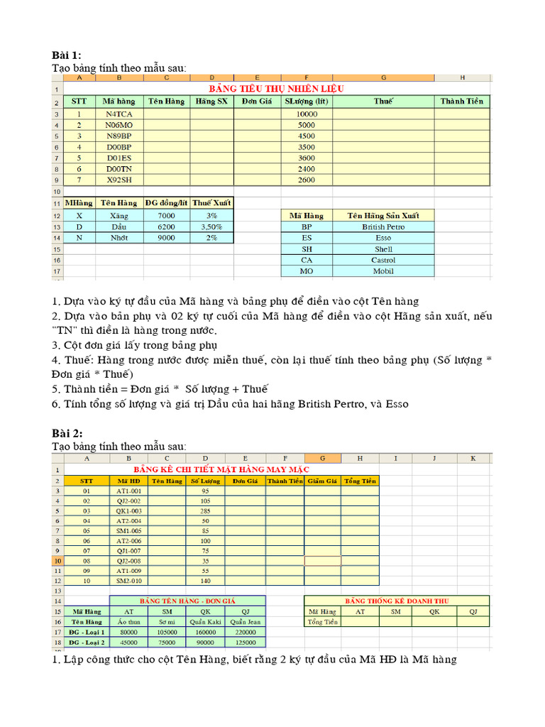 BT Tin Ke Toan | PDF