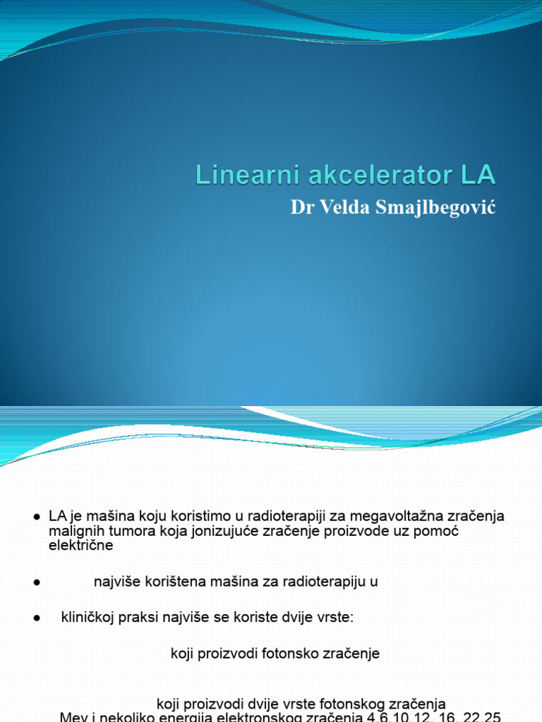 9.linearni Akcelerator LA305530236470912800 | PDF