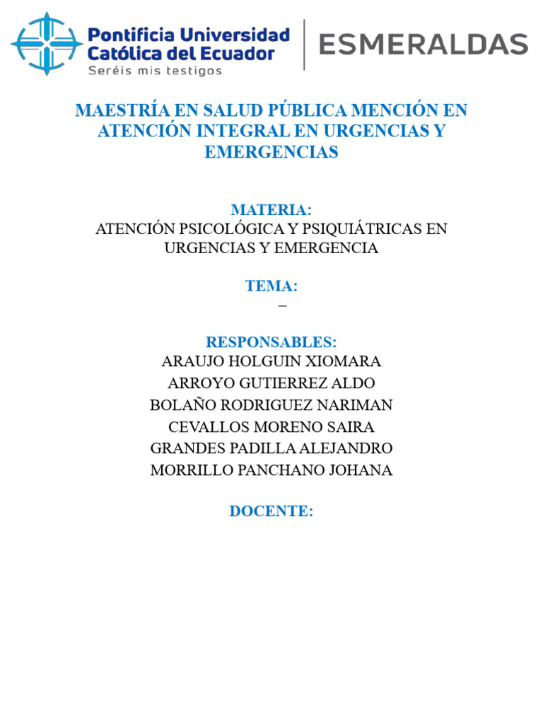 Crisis de Ansiedad - Intento Autolítico | PDF | Suicidio | Ansiedad