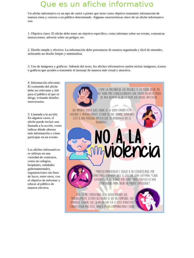 Que Es Un Afiche Informativo | PDF | Mangle | Hogar, jardinería y bricolaje