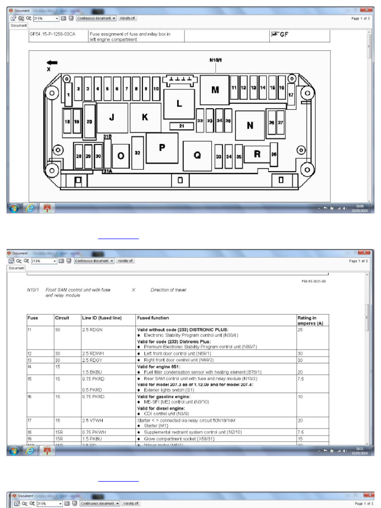 C207 N10-1 Fuse & Relay Assignments | PDF