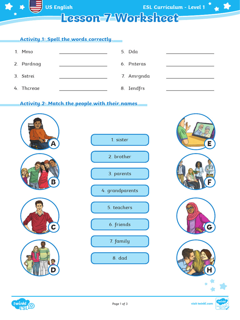 T 1698669743 Esl Curriculum Us English Version Level 1 Lesson 7 ...