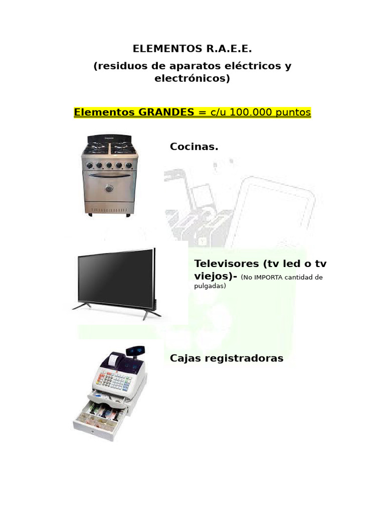 Presentación Elementos R.A.E.E | PDF