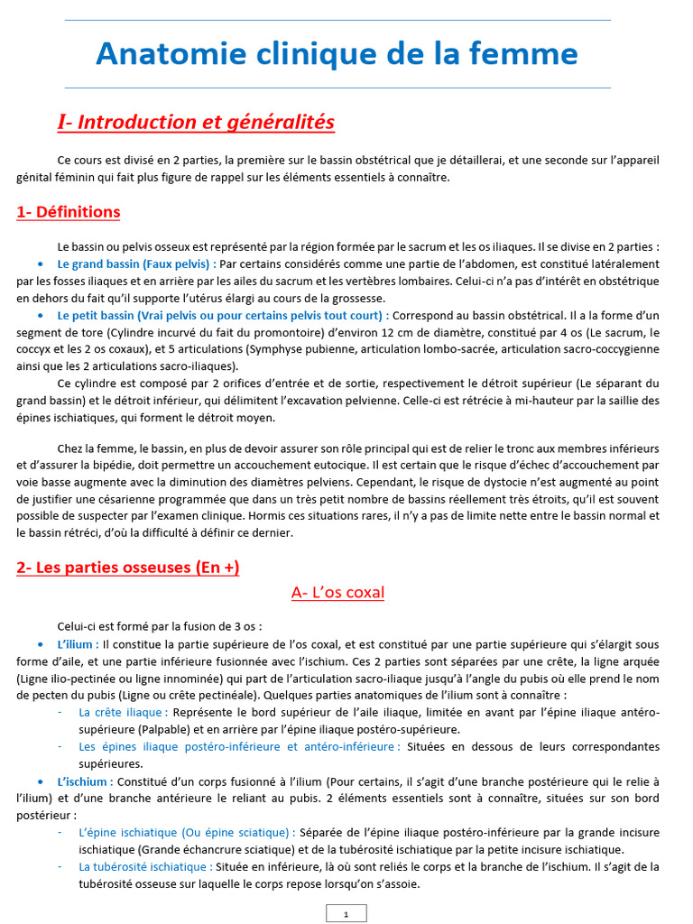 Bassin Obstétrical | PDF | Skeletal System | Pelvis