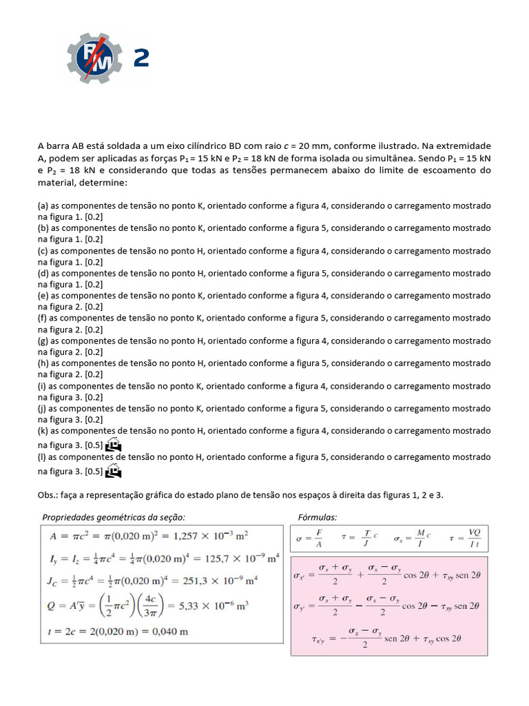 Prova Resmat 1 | PDF