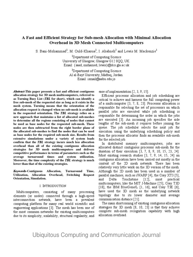 Ubicc Paper 4 4 | PDF | Parallel Computing | Scheduling (Computing)