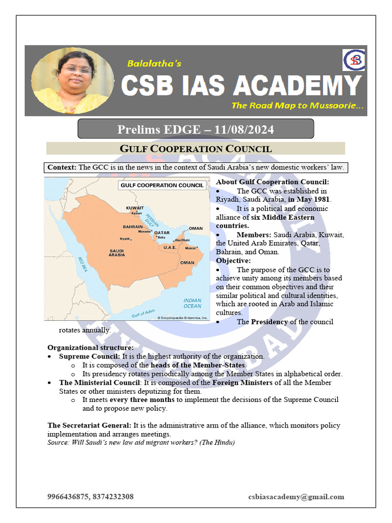 CSB Ias Prelims - Edge (11-08-2024) | PDF