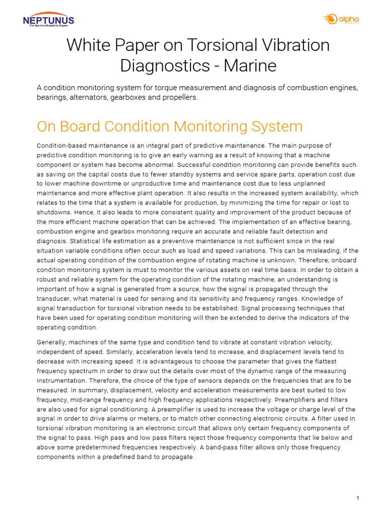 2019 08 White Paper Marine Alphasystem Neptunus ARM TV WP | PDF