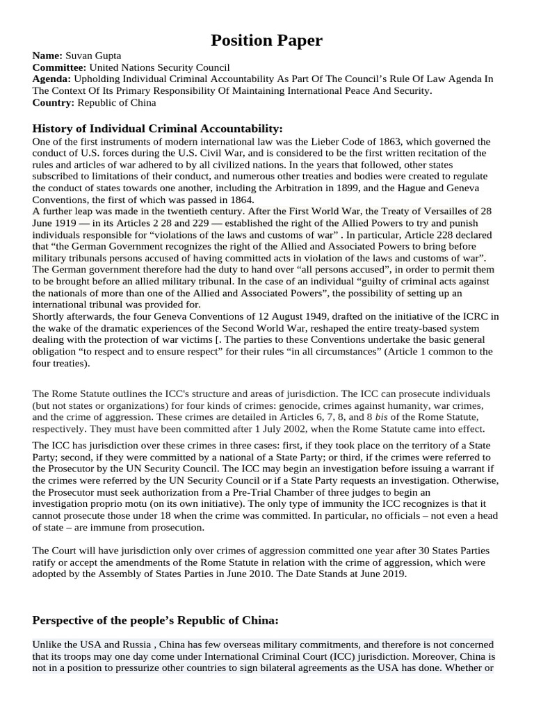 Position Paper-Suvan Gupta | PDF