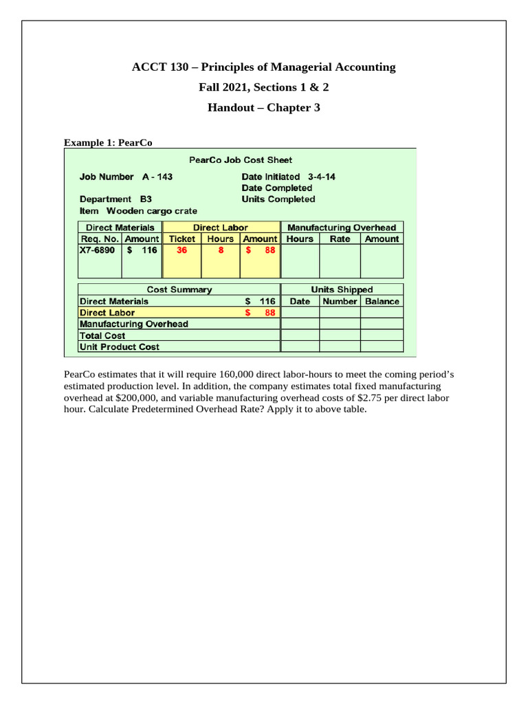 Handout 2 - CH3 | PDF
