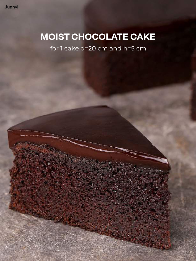 The Moist Chocolate Cake Recipe | PDF