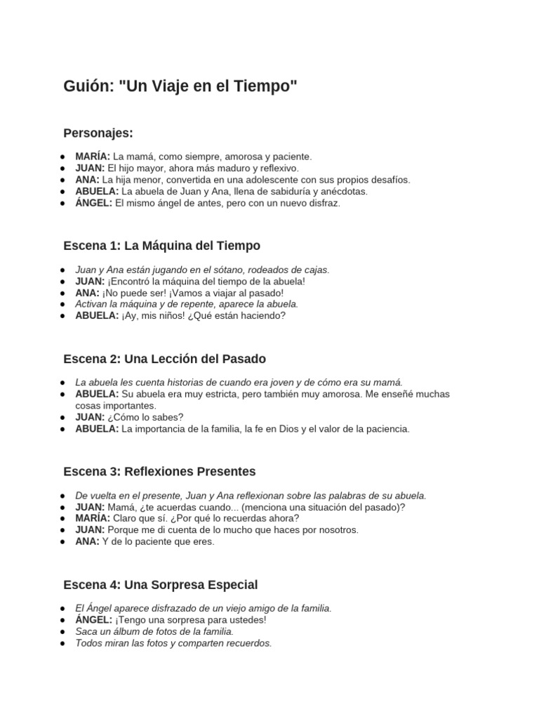 Un Viaje en El Tiempo | PDF