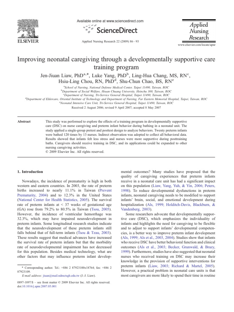 Enhancing Neonatal Care with DSC Training | PDF | Infants | Self ...