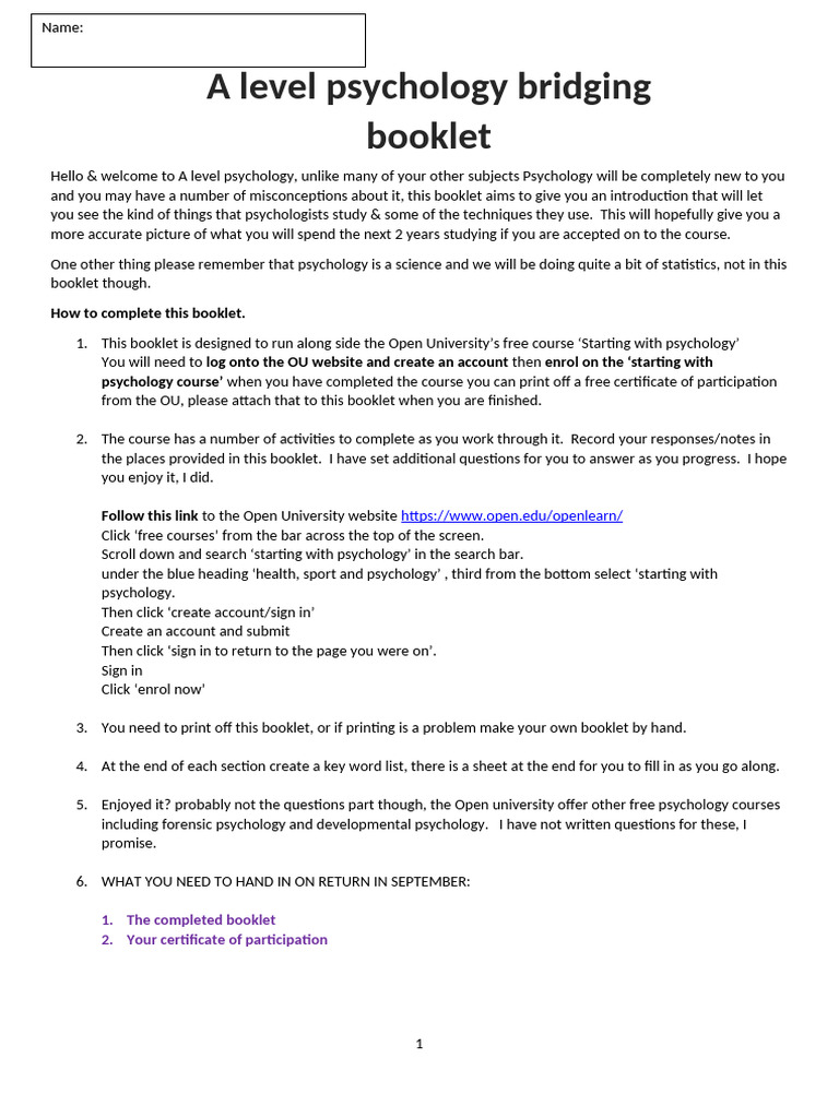 Bridging Task 3 - OU | PDF