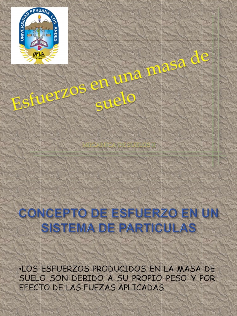 Esfuerzos en Una Masa de Suelo | PDF | Geometria plana) | Suelo