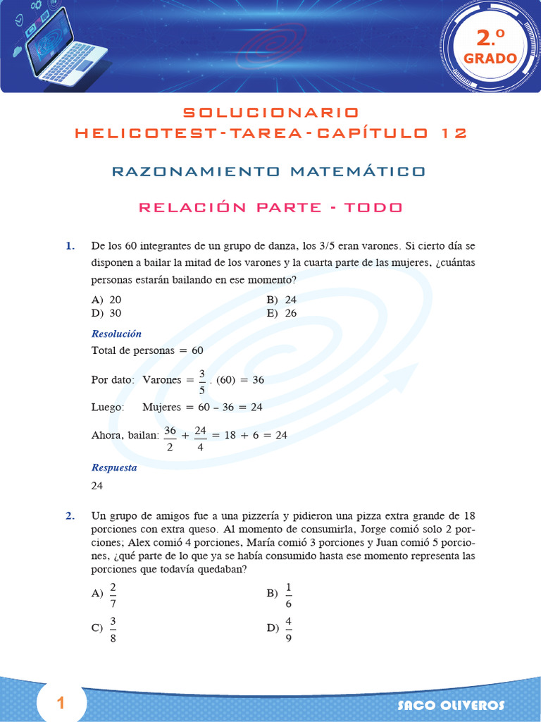 5 - RM - 2° - Cap 12 - Sol - Tarea - 24 | PDF