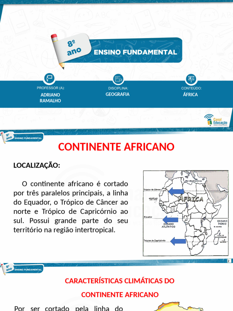O Continente Africano | PDF