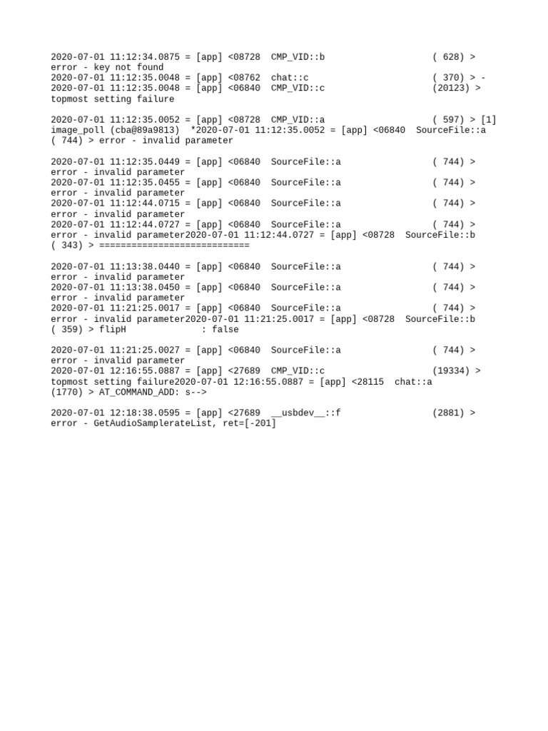 Usb Cam Log | PDF