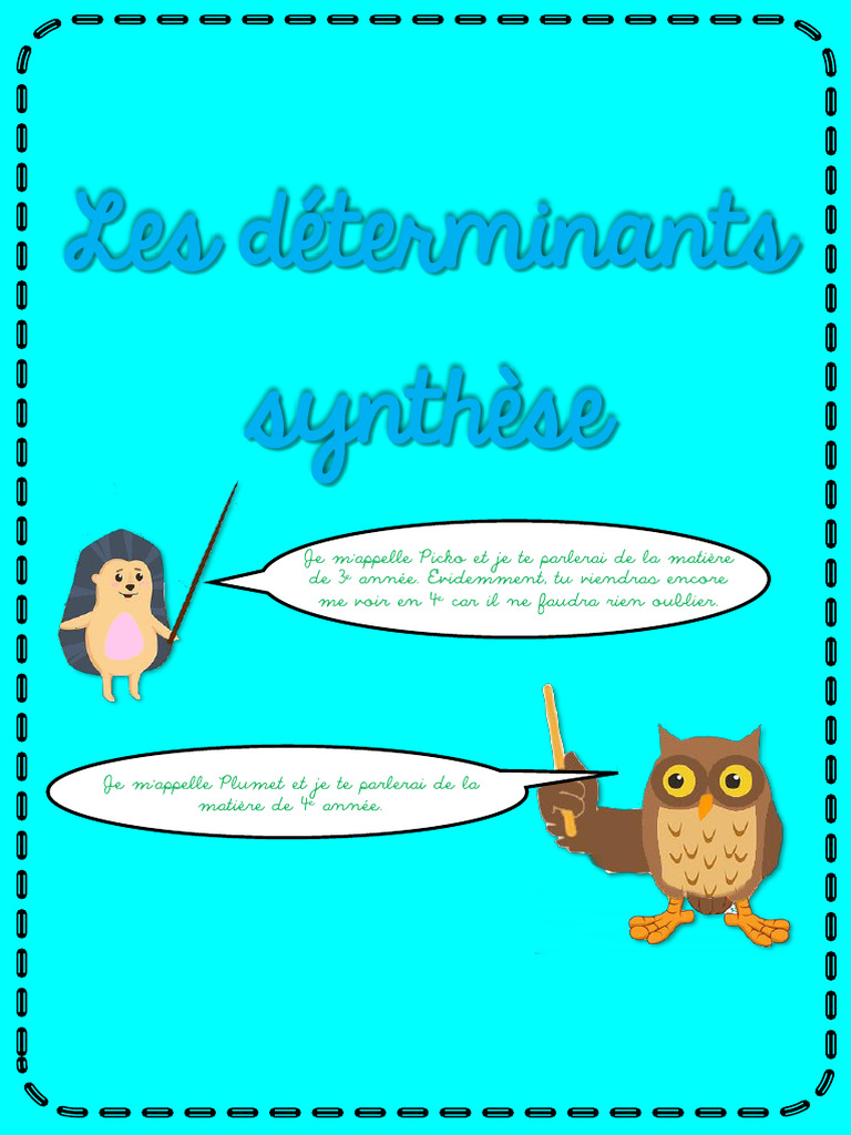 Les Dã©terminants | PDF