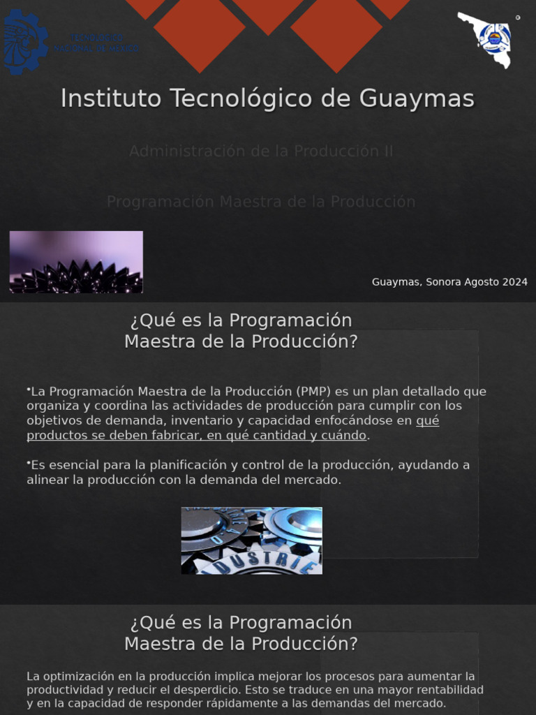 Programacion Maestra de La Producción | PDF