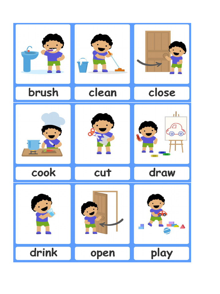 Verbs Flashcards | PDF