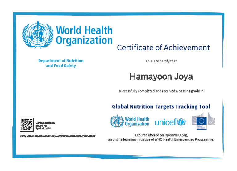 Nutrition Targets Tracking Tool - RecordOfAchievement | PDF