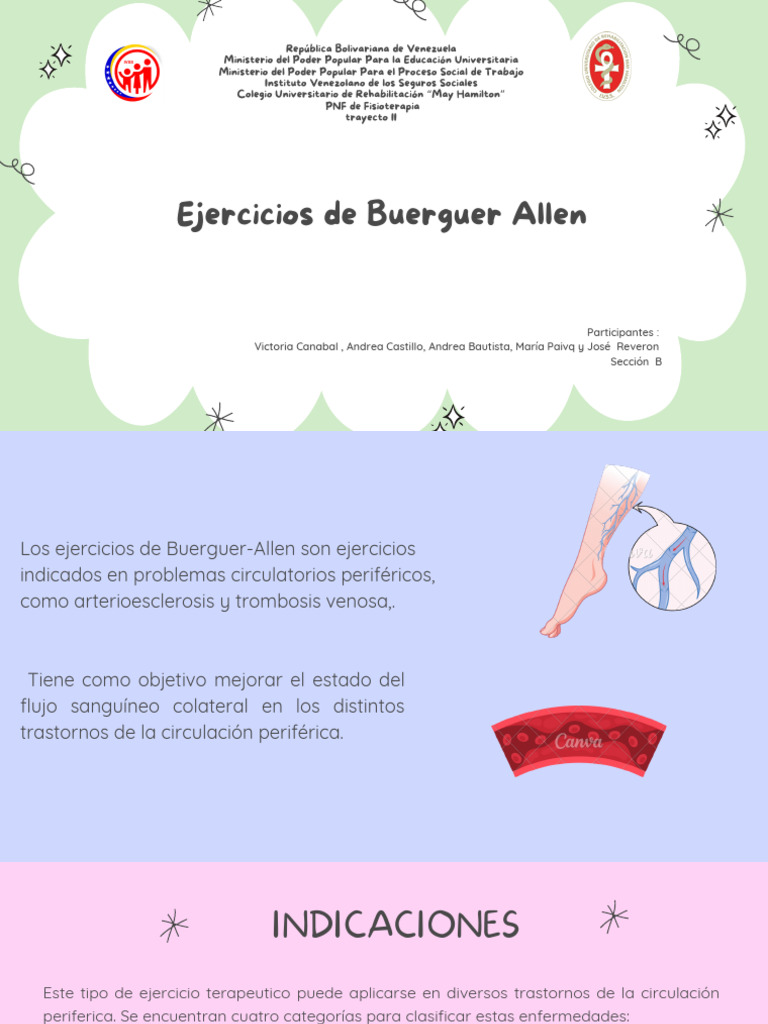 Ejercicios de Buerguer Allen | PDF | Trombosis | Sistema cardiovascular