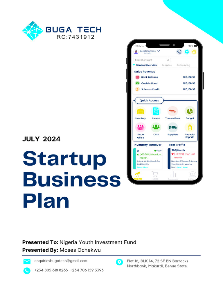 Buga TECH Startup Business Plan | PDF