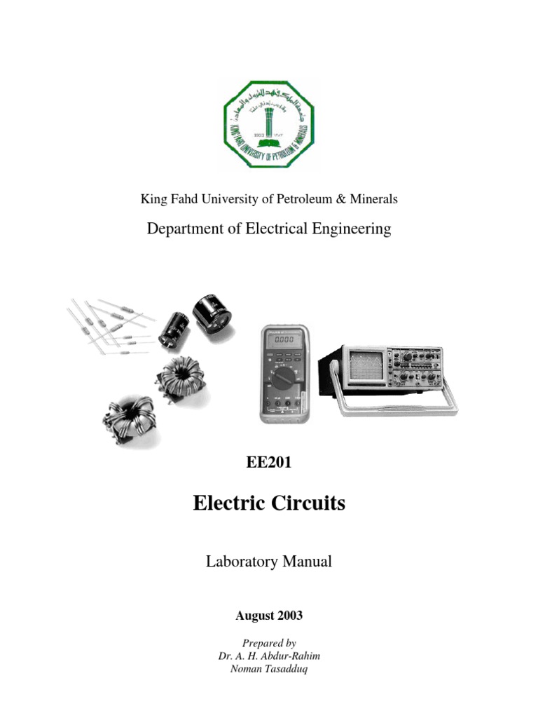 Ee201 Lab | PDF | Resistor | Electrical Network