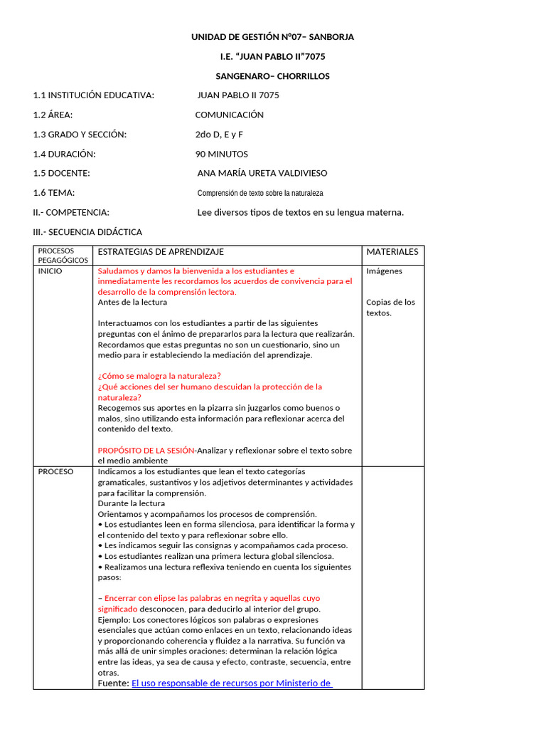 Sesion 8 3R Bimestre | PDF