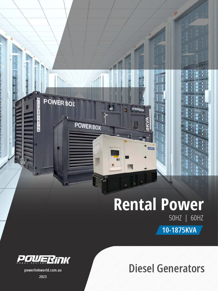 Rental Diesel Generator RG Brochure 2023 AU Compressed | PDF